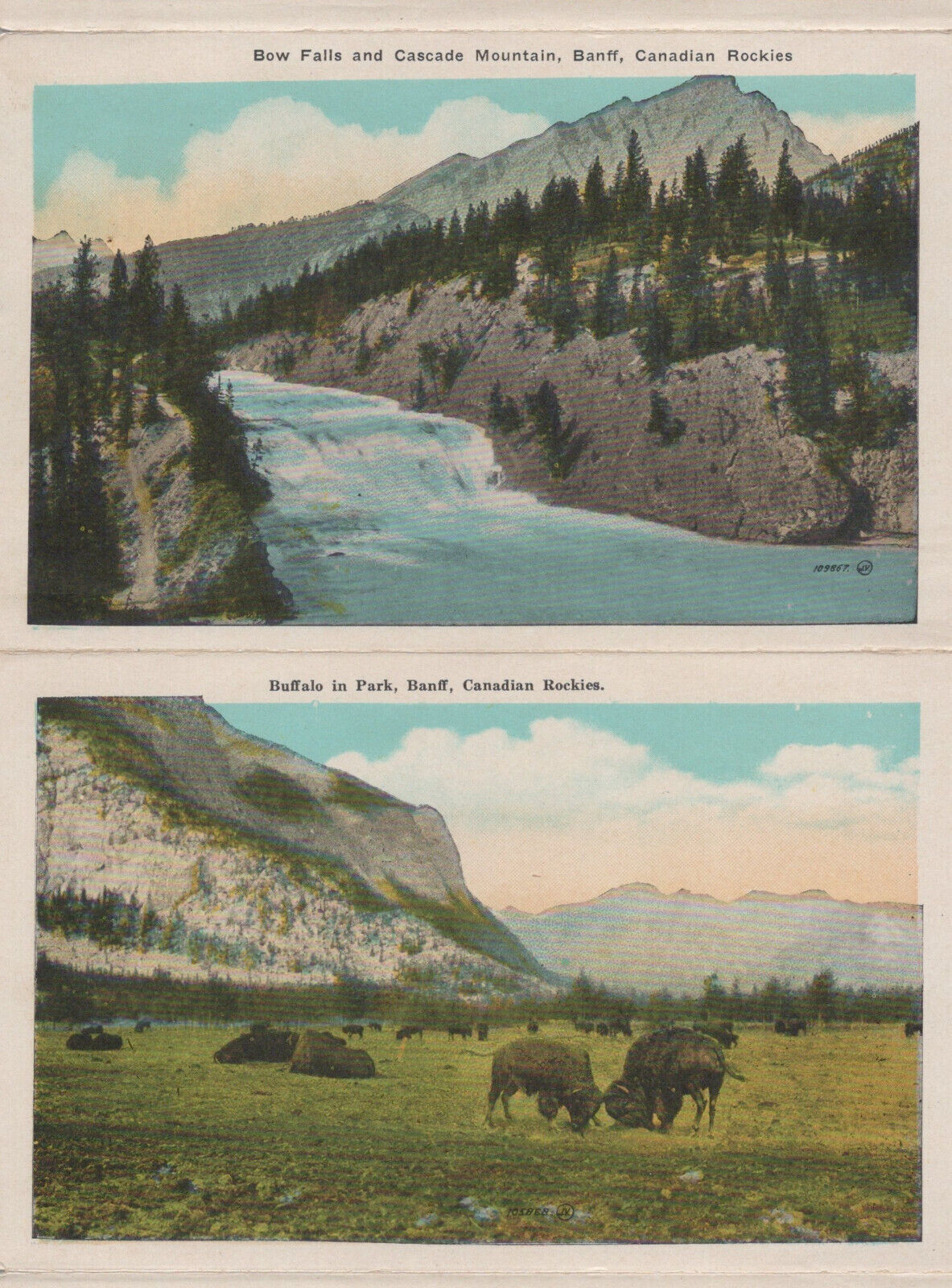 Souvenir Views Of The Canadian Rockies, Antique Valentine & Sons Folder ...