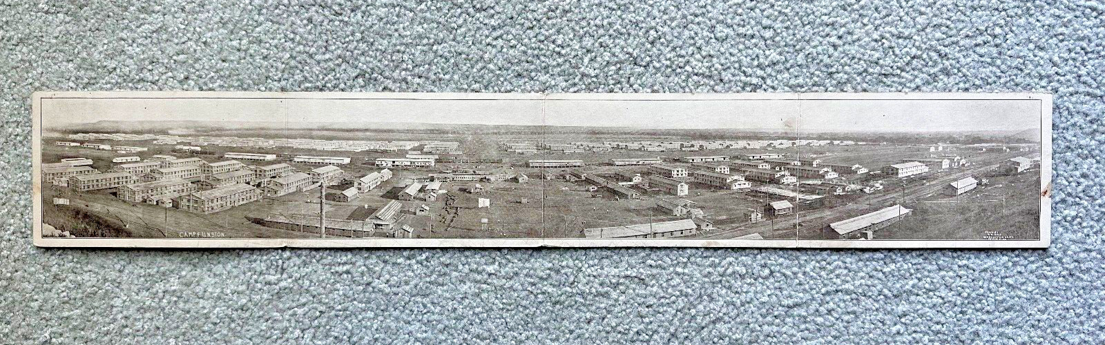 Fold-Out PC Panoramic View of Camp Funston Army Training Camp Fort ...