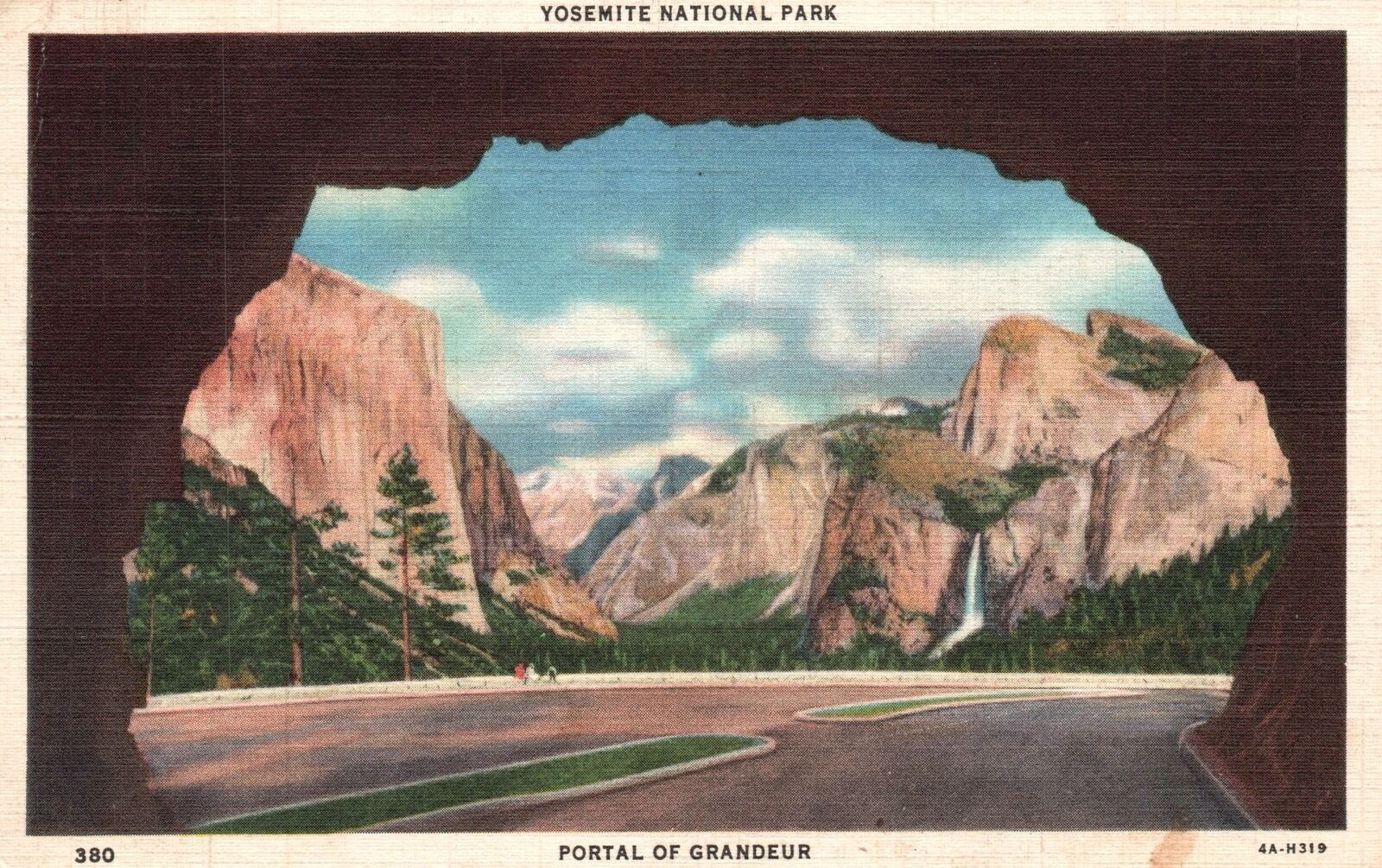 ?Vintage Postcard 1939 Yosemite National Park Valley Portal Of Grandeur ...