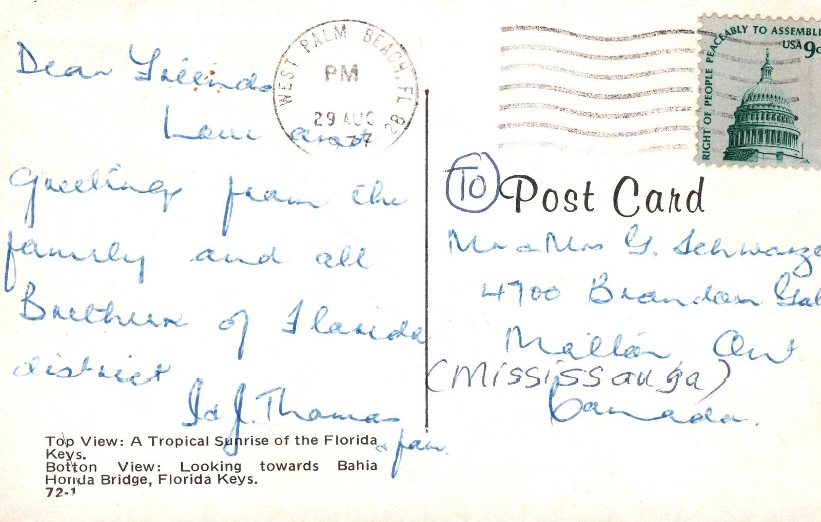 Vintage Postcard Views of the Florida Keys Bahia Honda Bridge ...