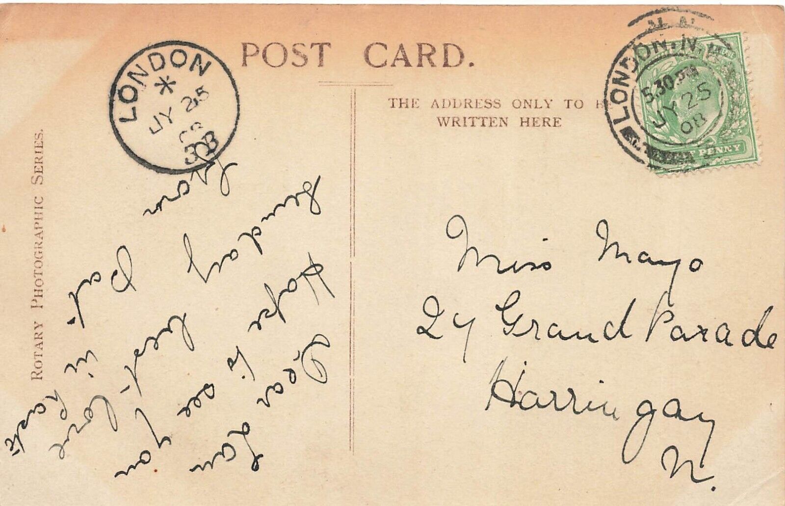 Actress Miss Isabel Jay as Paulette "My Mimosa Maid"-1908 Rotary Photo ...