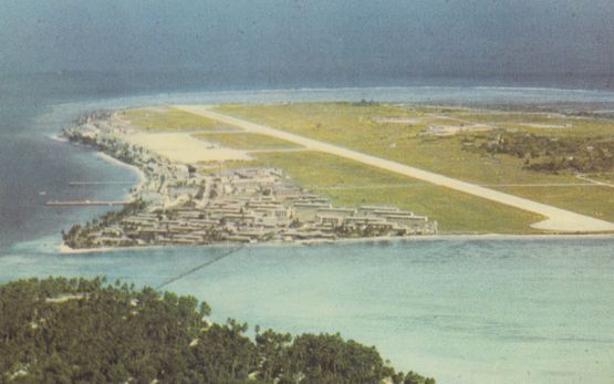 Gan Addu Atoll Maldives Plane Window View Postcard | Topics ...