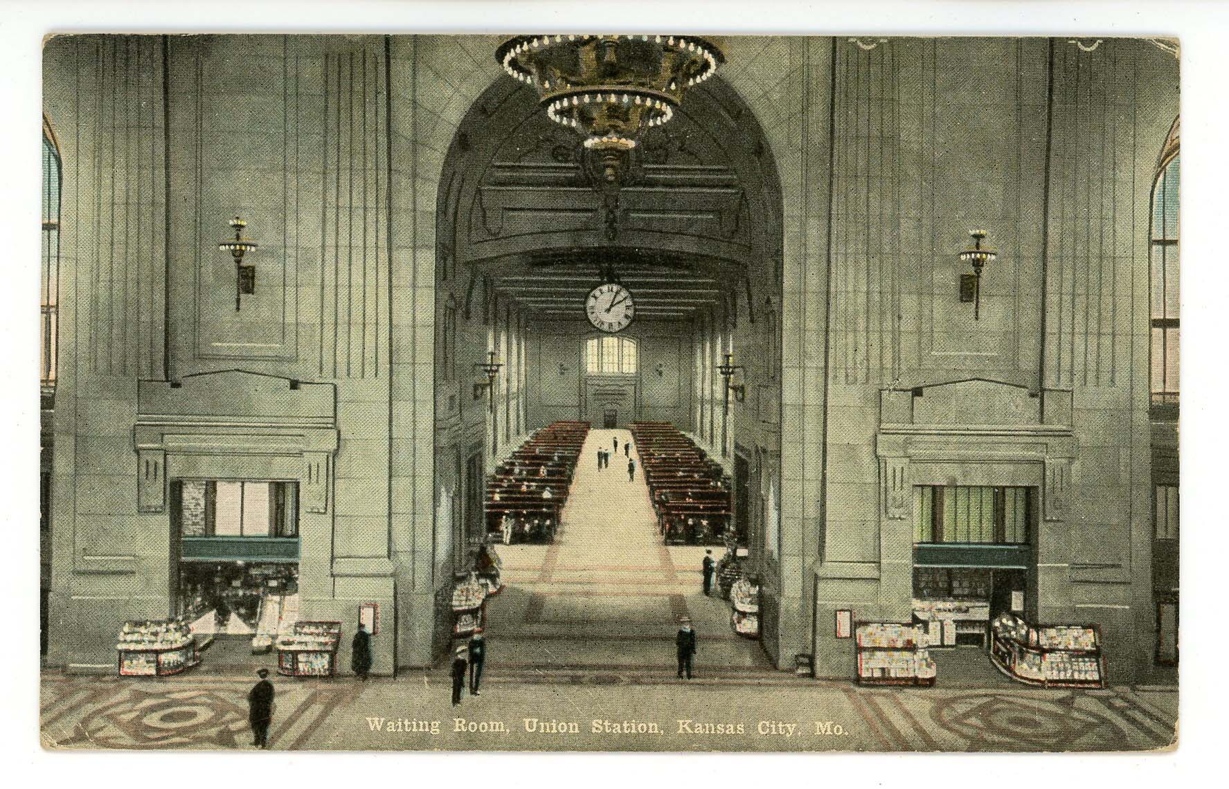 MO - Kansas City. Union Station, Waiting Room. RPO-Kansas City & Dodge ...