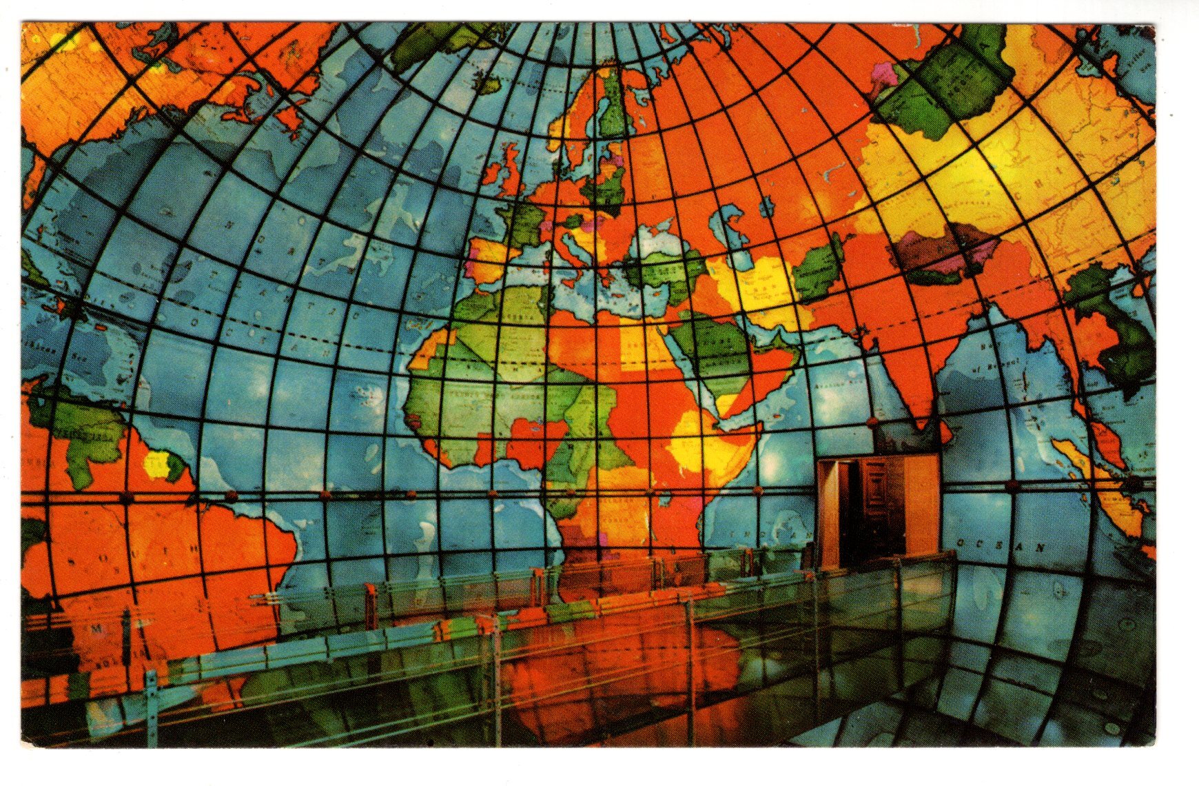 Mapparium, Map of Eastern Hemisphere, Christian Science Publishing ...