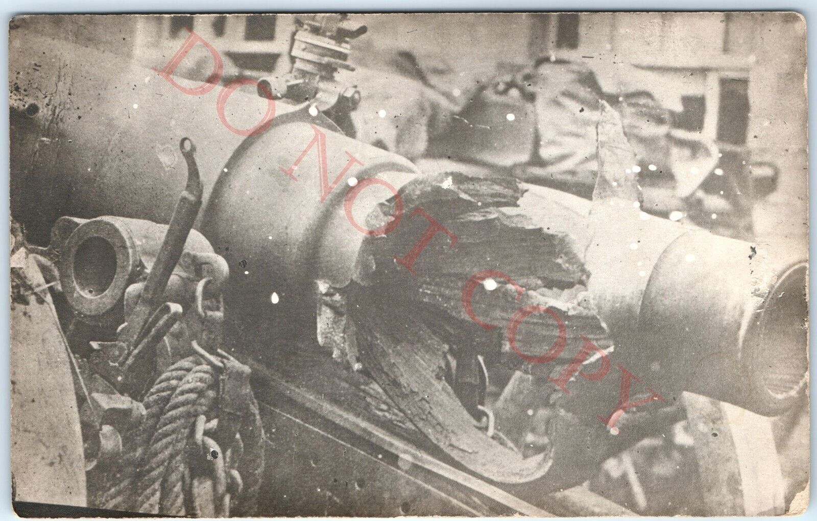 c1910s WWI Artillery RPPC Blown Apart Real Photo Postcard War Shell ...
