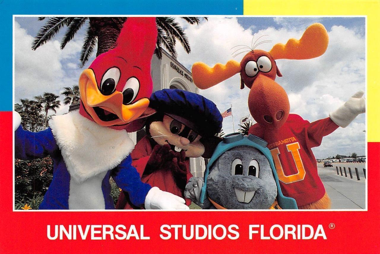 Orlando, FL Florida UNIVERSAL STUDIOS Fievel & Rocky & Bullwinkle 4X6 ...