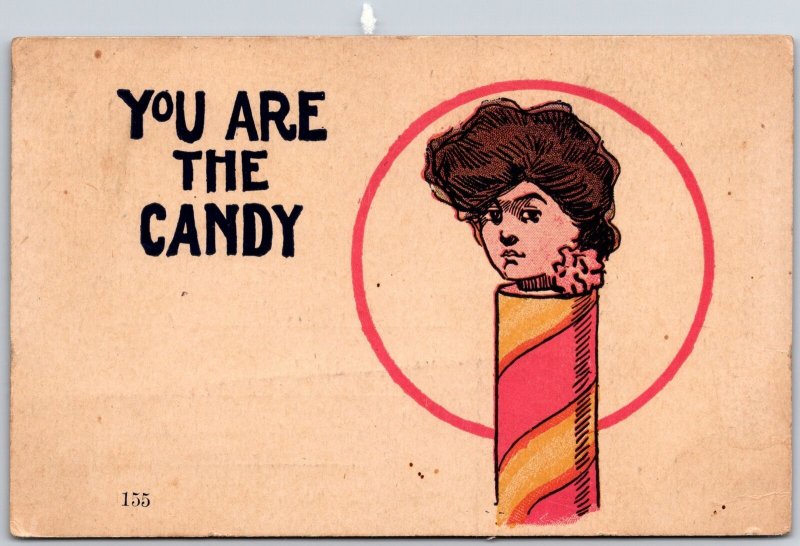 Human Head On Top Of The Candy "You Are The Candy" Comic Card Postcard ...