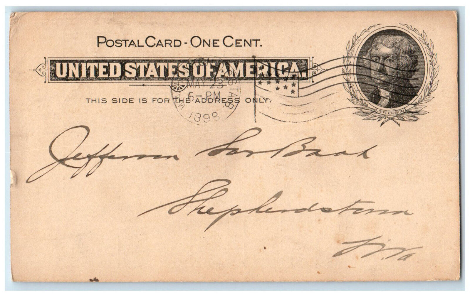 1898 Letter Received The National Capital Bank Washington D.C. Postal ...