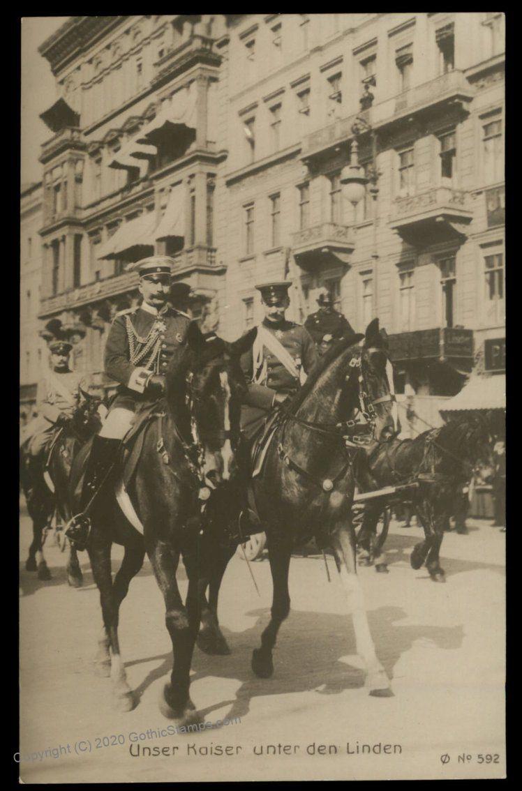Germany WWI Kaiser Wilhelm II Horse Portrait Real Photo RPPC G96130 ...