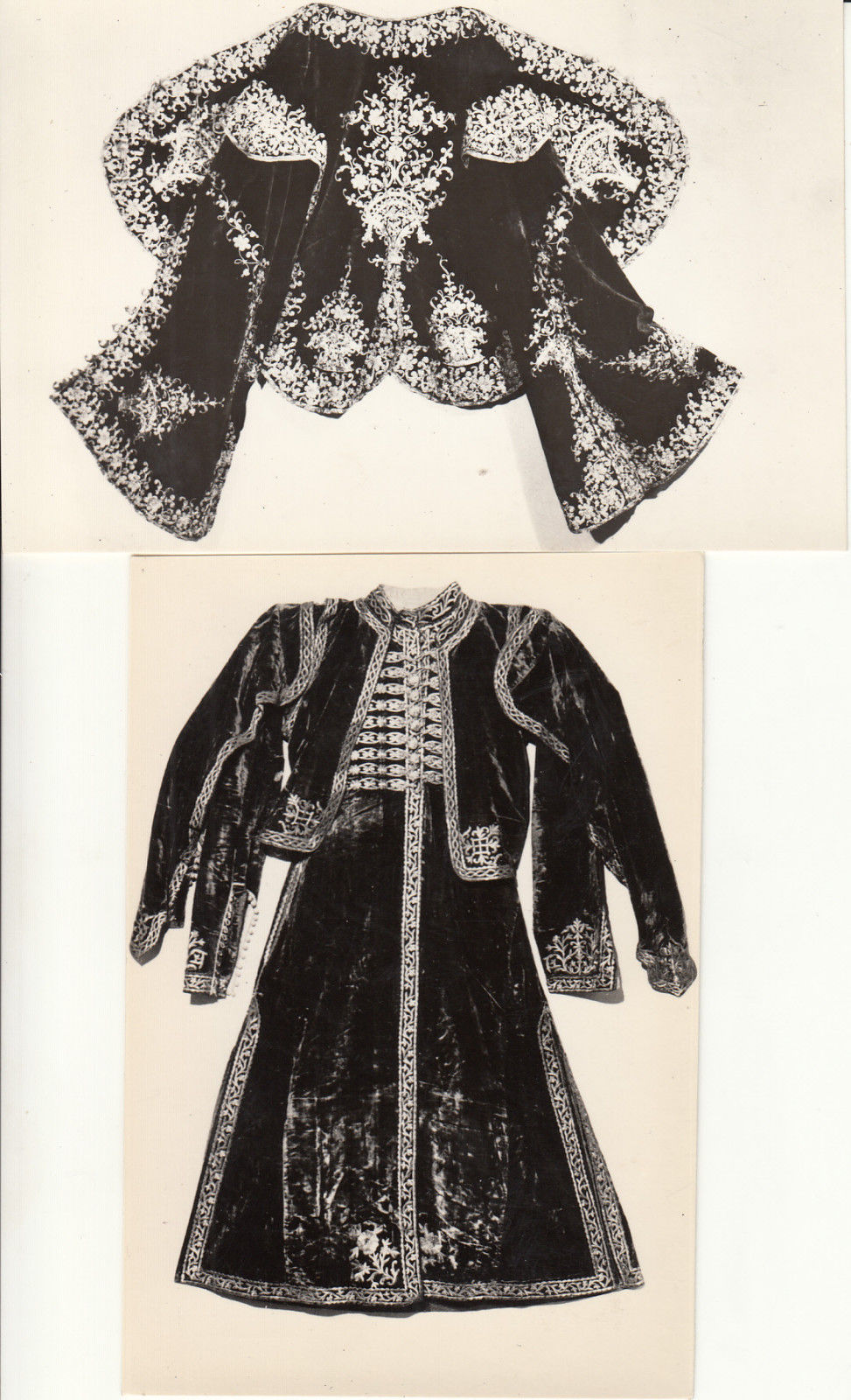 Romanian noble wardrobe medieval costume du boyard & jacket postcards ...