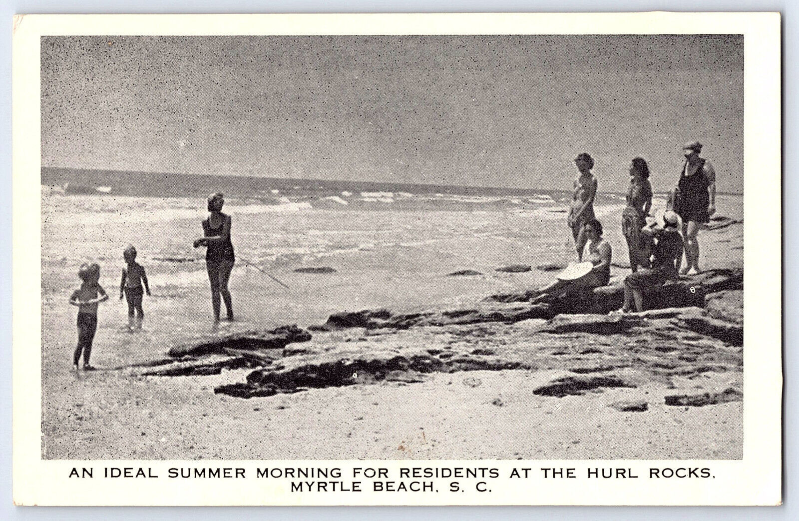 # Hurl Rocks Myrtle Beach Summer Morning South Carolina Postcard ...