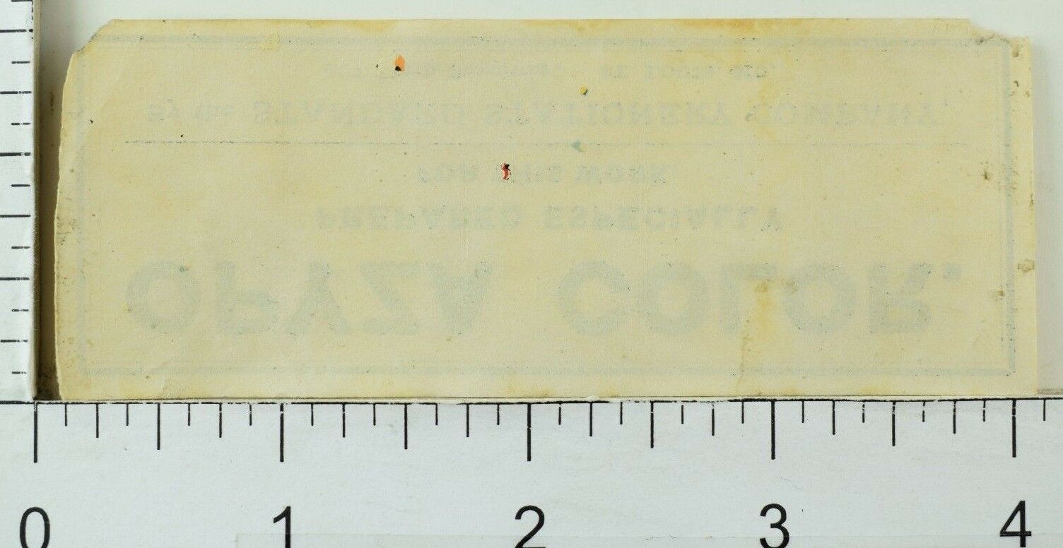 1880's-90's Opyza Color, Standard Stationery Co, St. Louis, MO Label ...