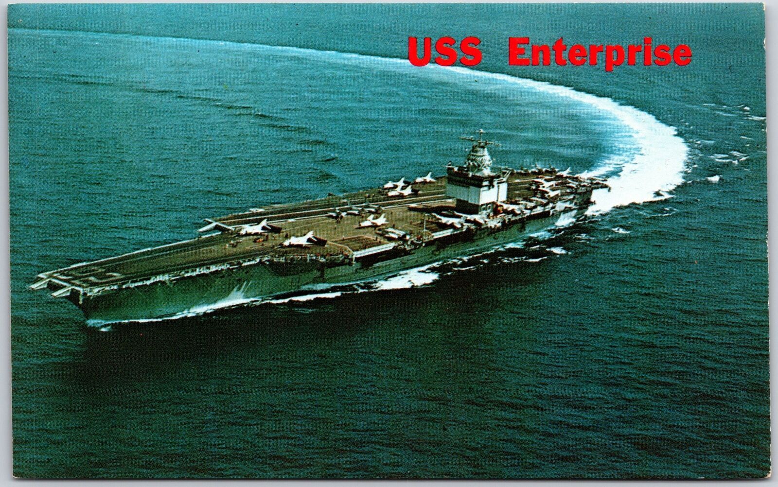 USS Enterprise, Nuclear Powered Attack Carrier, A4 Skyhawk Jet Bombers ...