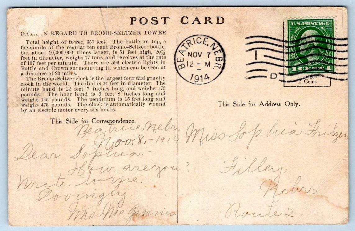 1911 Bromo-Seltzer Tower Building Laboratories Emerson Drug CO ...