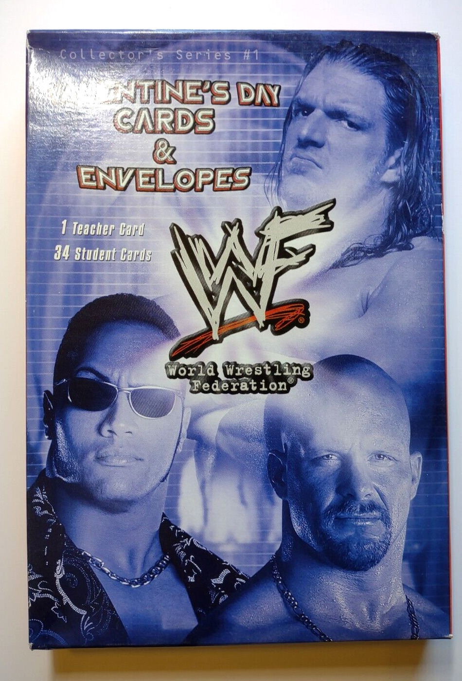 WWF Wrestling Collectors Valentines Day Cards Full Box The Rock Steve ...