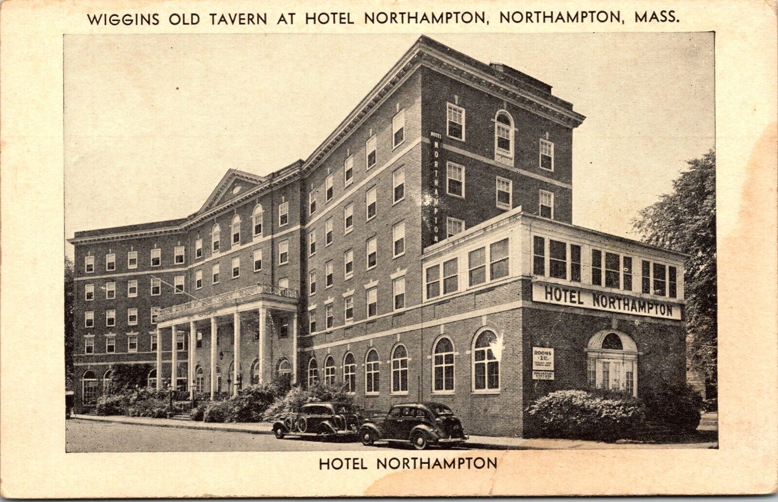 Wiggins Old Tavern Hotel Northampton Massachusetts Street View Old Car ...