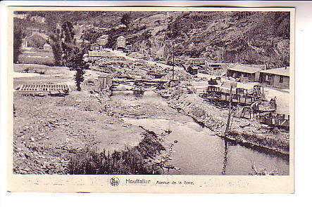 WWII Ruins, Station St, Bridge Houffalize, Belgium, 1944-1945 Offensive ...