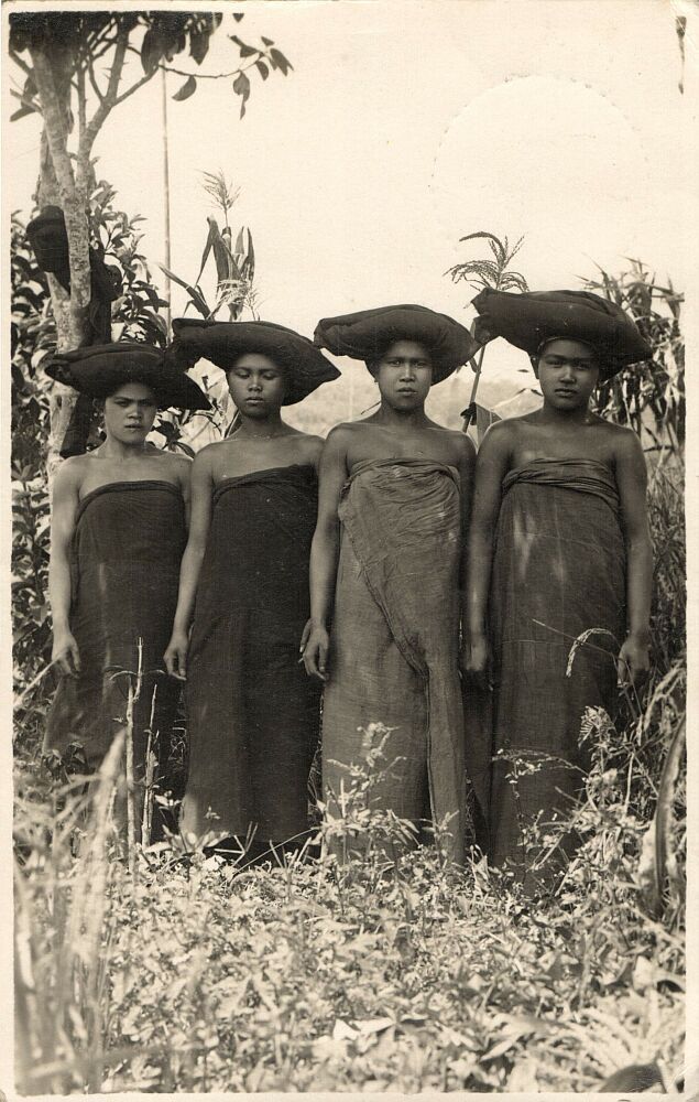 indonesia, SUMATRA, Beautiful Native Batak Girls (1927) RPPC Postcard ...