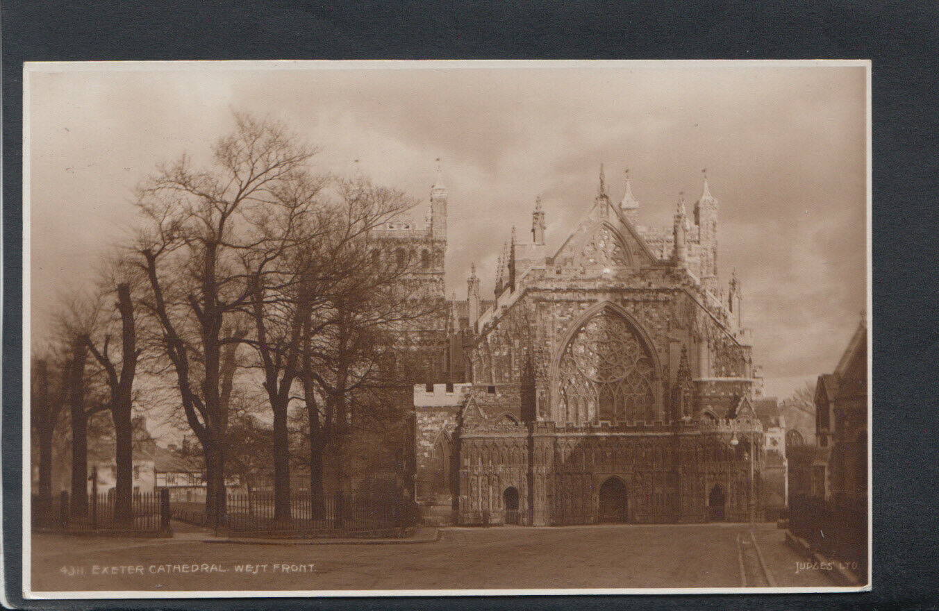 Devon Postcard - Exeter Cathedral - The West Front T6157 | Europe ...