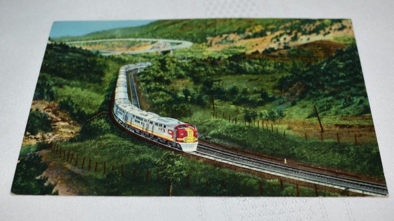 K-223 Santa Fe Streamliner Ascending Raton Pass New Mexico Train ...