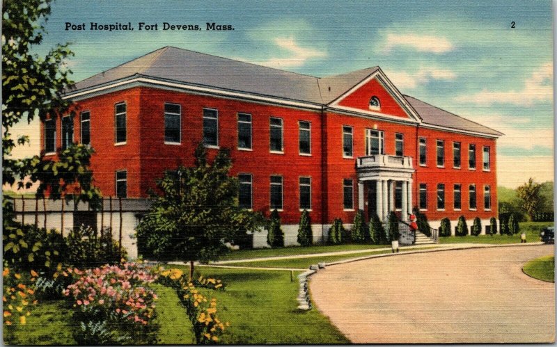 Vtg Fort Devens Massachusetts MA Post Hospital 1940s Unused Linen ...