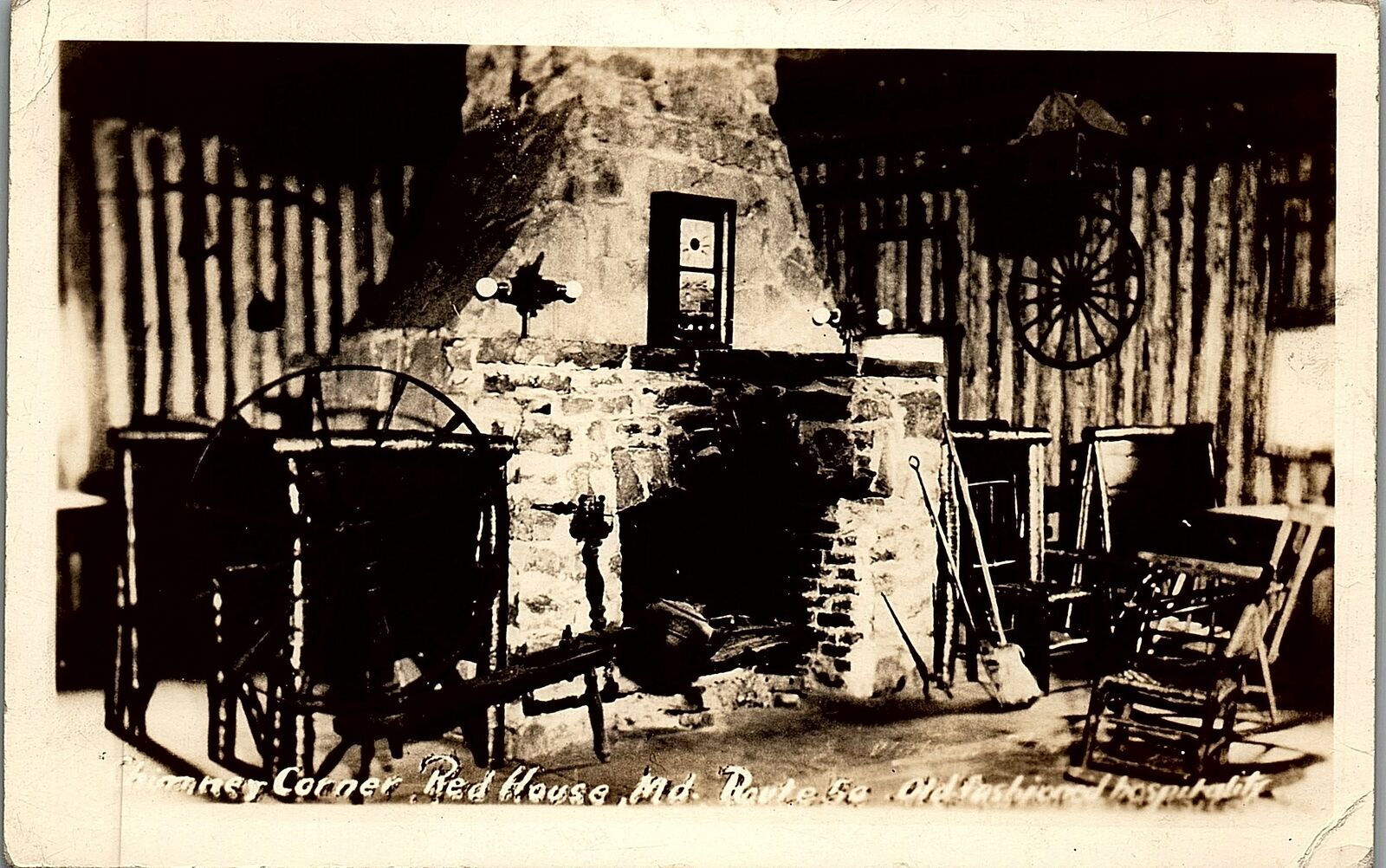 Vintage Advertising RED House MD Chimney Corner Real Photo Postcard 17 ...