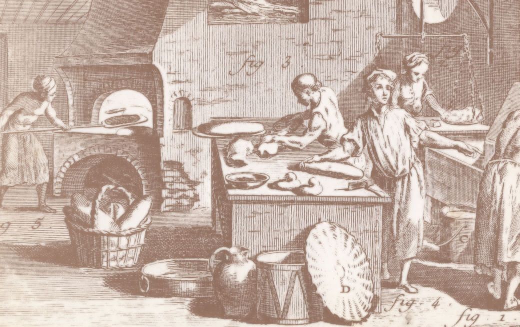 Victorian 1700s Bakery From Diderots Encyclopaedia Painting Postcard ...