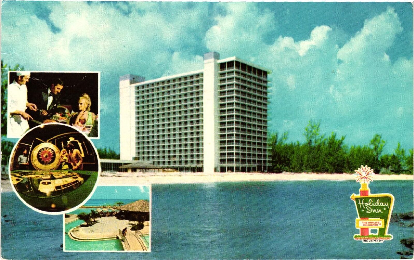 Vintage Postcard- Holiday Inn Resort, Paradise Island, Nassau, Bahamas ...