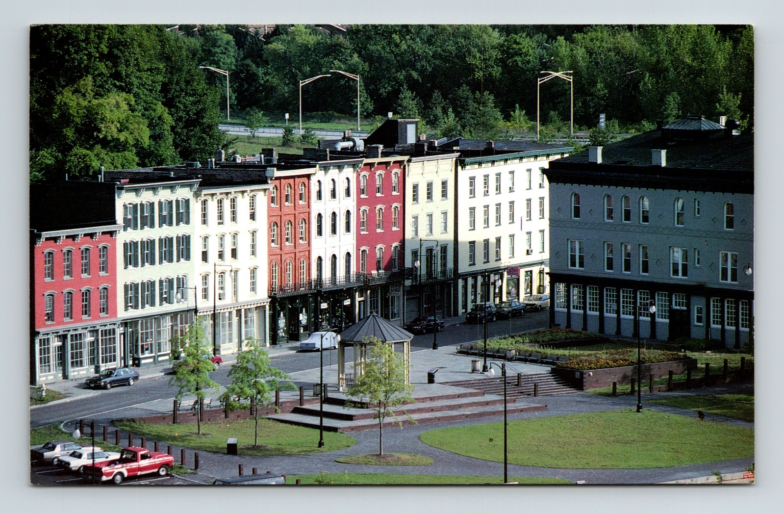 Kingston New York West Strand Plaza Scenic Aerial View Chrome Postcard ...