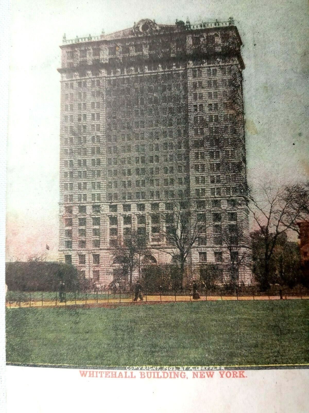 Vintage Postcard 1911 Whitehall Building New York NY | United States ...