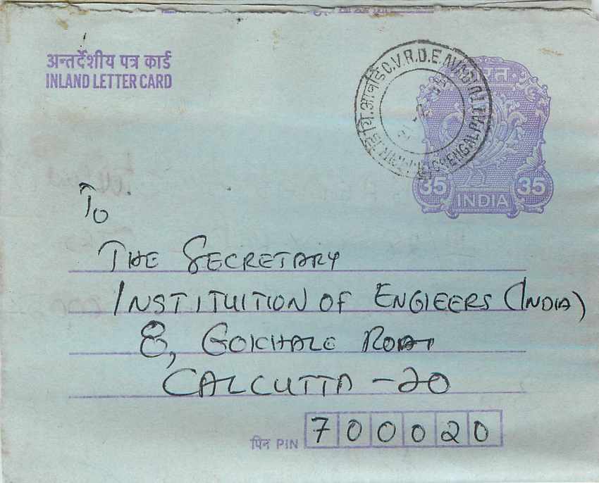 Cover Letter Aerogramme Aerogramme India Gandhi | Asia & Middle East ...