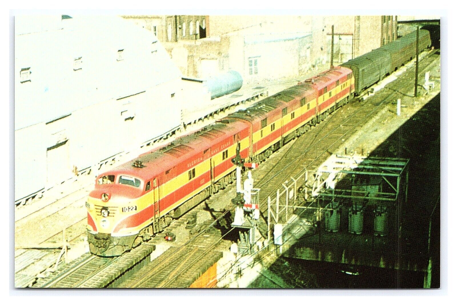 "The Southwind" Streamliner Jacksonville Florida Postcard Railroad ...