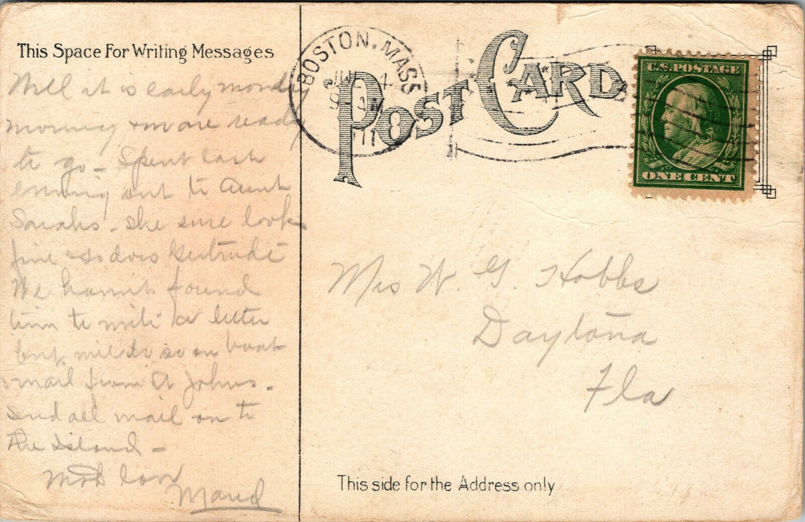 Vtg 1910's Multi View Scenes The Hub Boston Massachusetts MA Antique ...