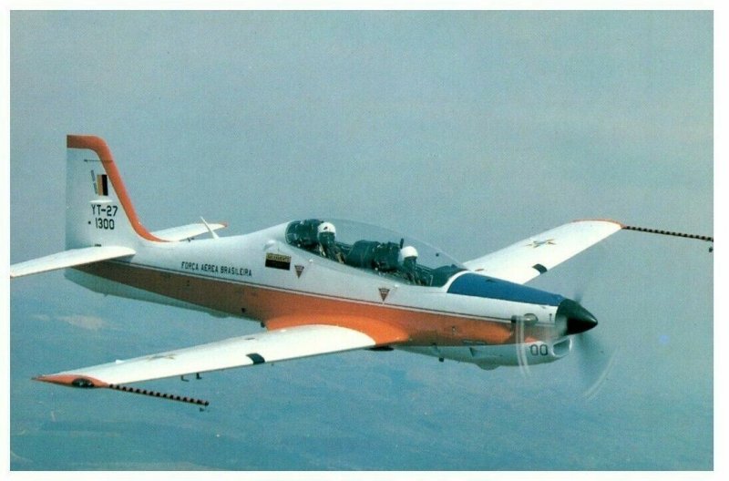 Embraer EMB 312 Tucano advanced military trainer Military Postcard ...