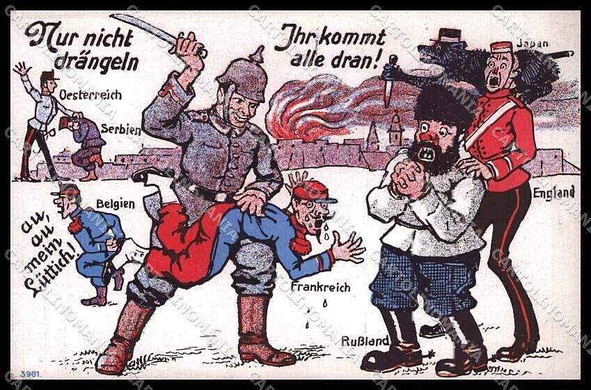 WWI WW1 German Propaganda Ad. Hans Muller cartolina ZG9525 | Topics ...