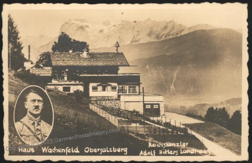 3rd Reich Germany Hitler Berghof Wachenfeld Obersalzburg House Postcard ...
