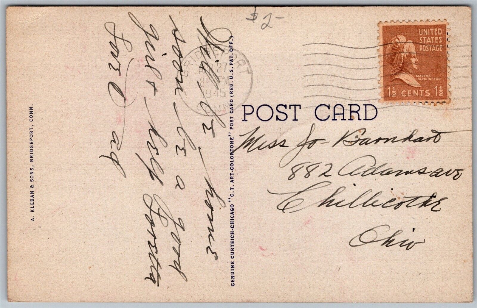 Vtg Bridgeport Connecticut CT Walk In Beardsley Park 1930s View Linen ...