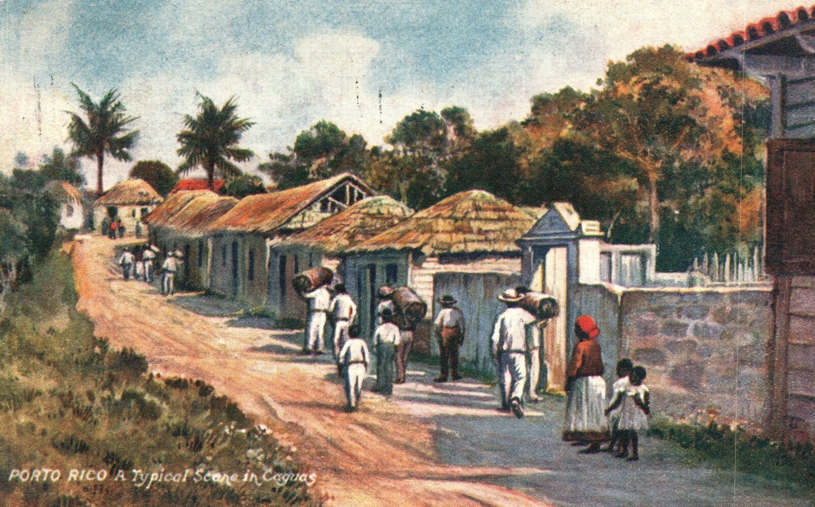 Vintage Postcard 1907 Porto Rico A Typical Scene in Caguas Puerto Rico ...