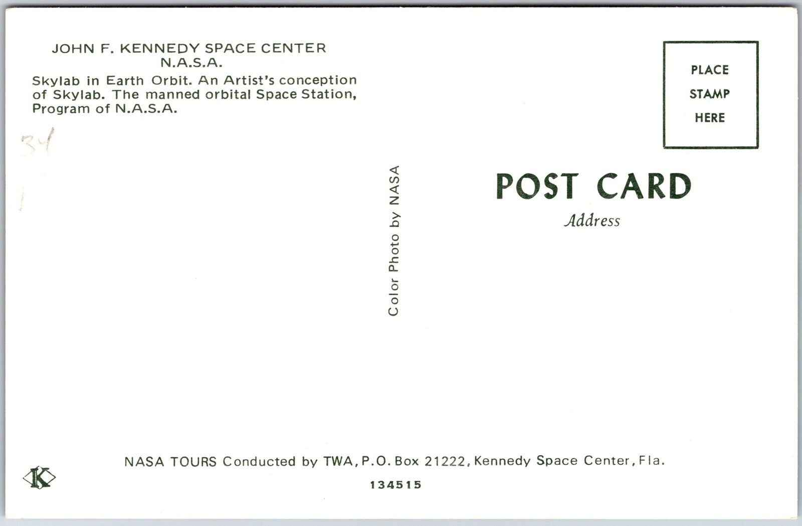 John F. Kennedy Space Center NASA Skylab Orbital Space Station Program ...