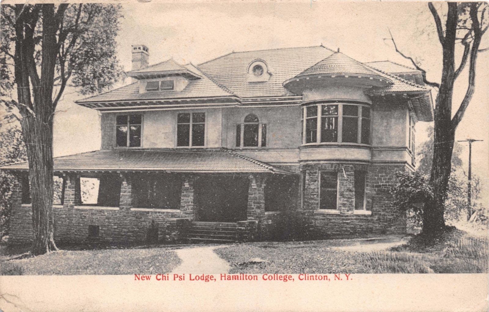 Clinton New York Hamilton College~New CHI PSI Lodge~G Floyd King Publ ...