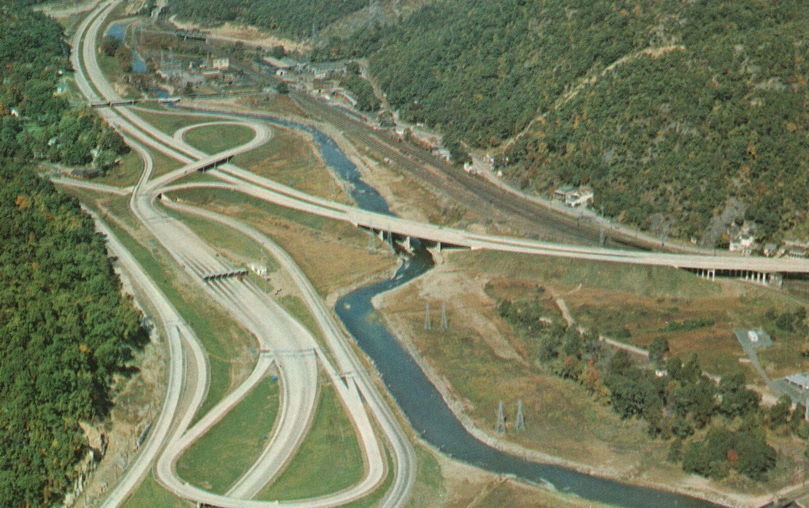 Vintage Postcard 1930's New York State Thruway To Pennsylvania State ...