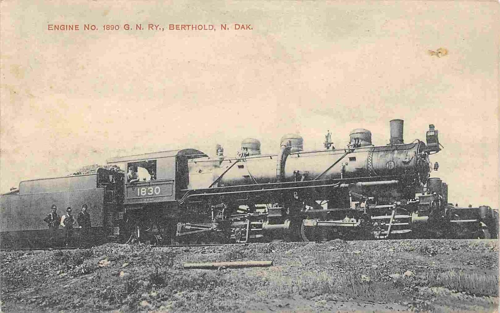 Great Northern Railway Engine No 1830 Berthold North Dakota 1913 ...