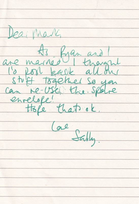 Sally Carman as Kelly Ball Shameless Fully Hand Written Signed Letter ...