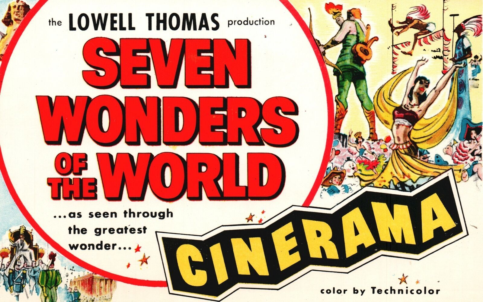 Vintage Postcard Lowell Thomas Production Seven Wonders Of The World ...