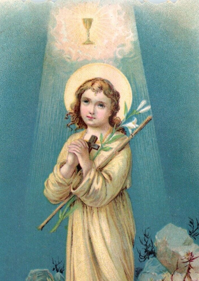 1870s-80s Die-Cut Religious Card Bible Quote Verses From Hymn To Jesus ...