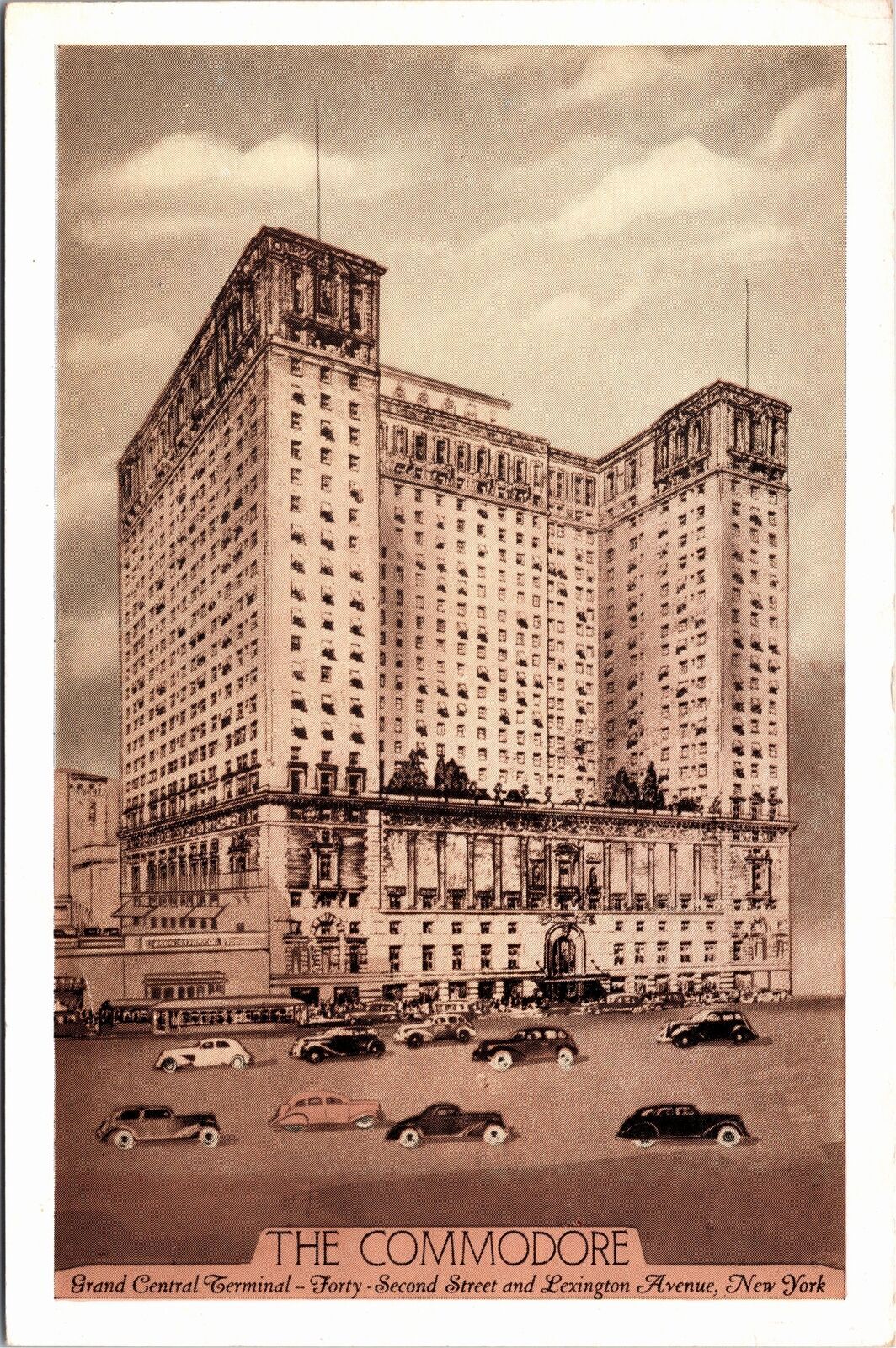 Vintage Postcard Hotel Commodore Grand Central Terminal New York C ...