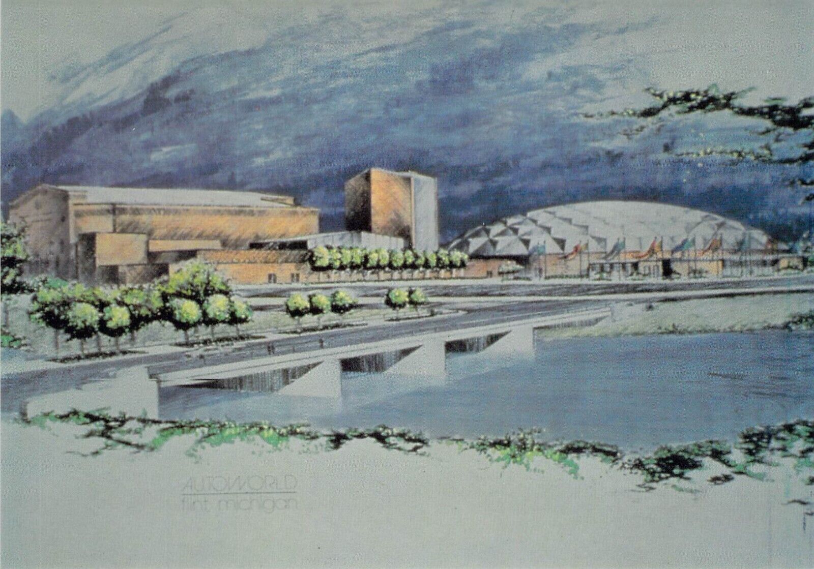 1980 Six Flags Autoworld Flint MI RARE Amusement Park Postcard 4x6 NC1 ...