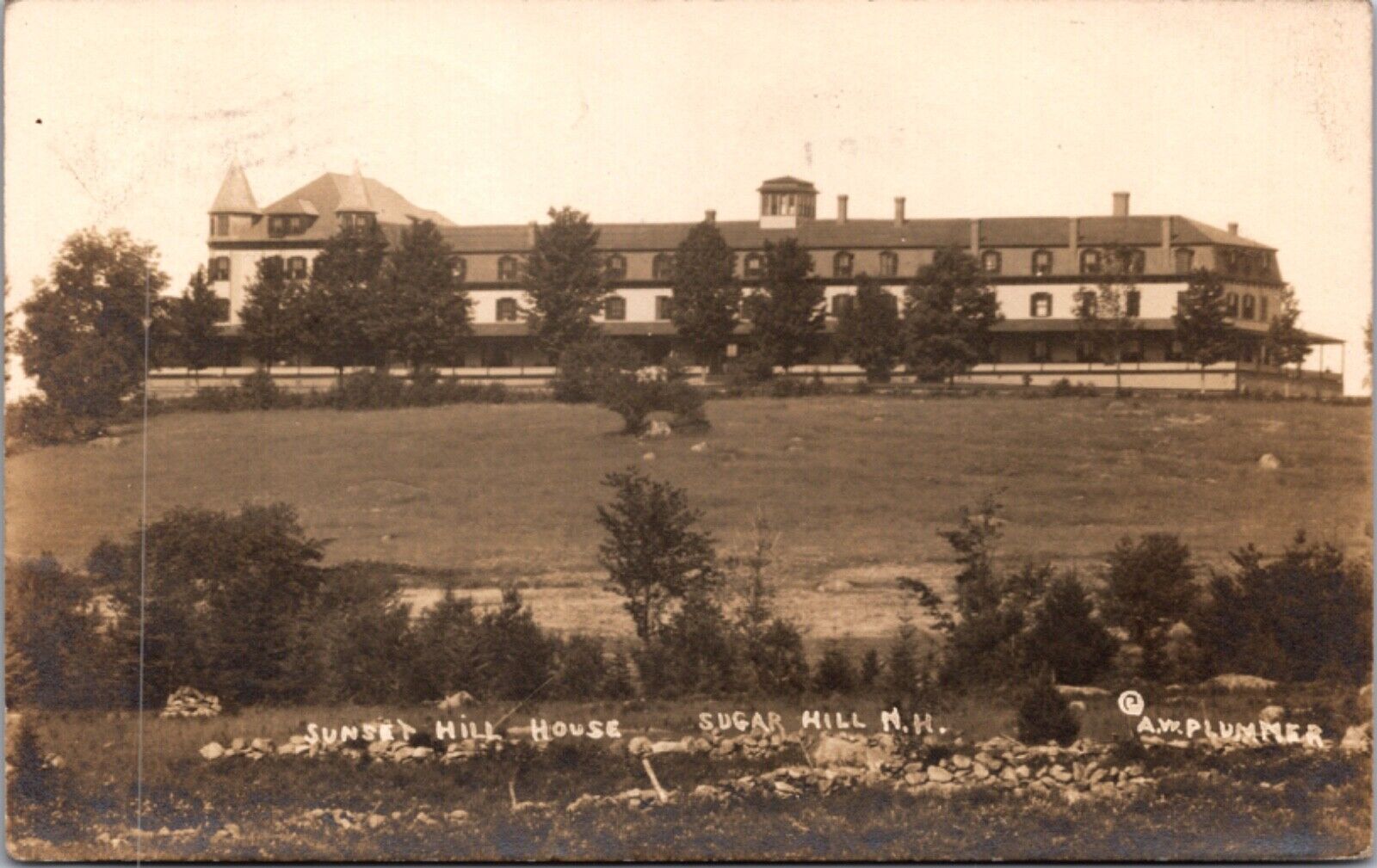 Real Photo Postcard Sunset Hill House in Sugar Hill, New Hampshire ...