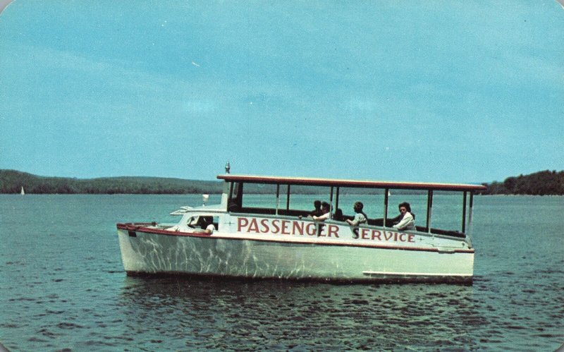 Vintage Postcard Passenger Service White Beauty View Lake Wallenpaupack ...