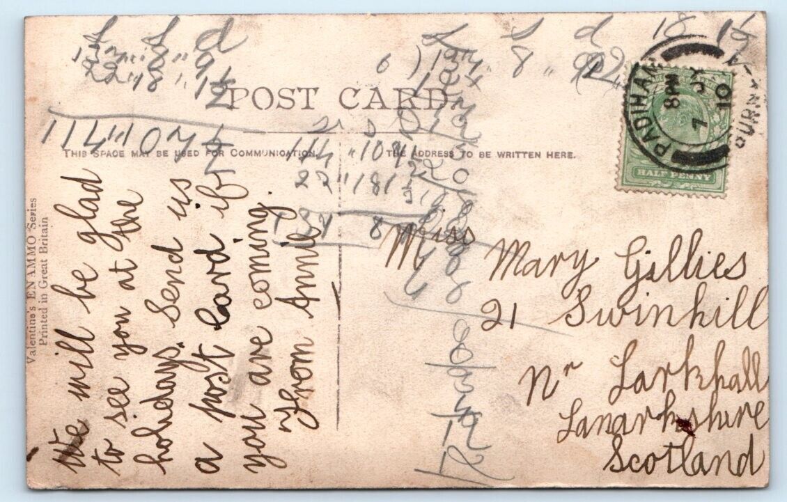 Simonstone Hall Hotel Padiham LANCASHIRE England UK 1910 Postcard ...